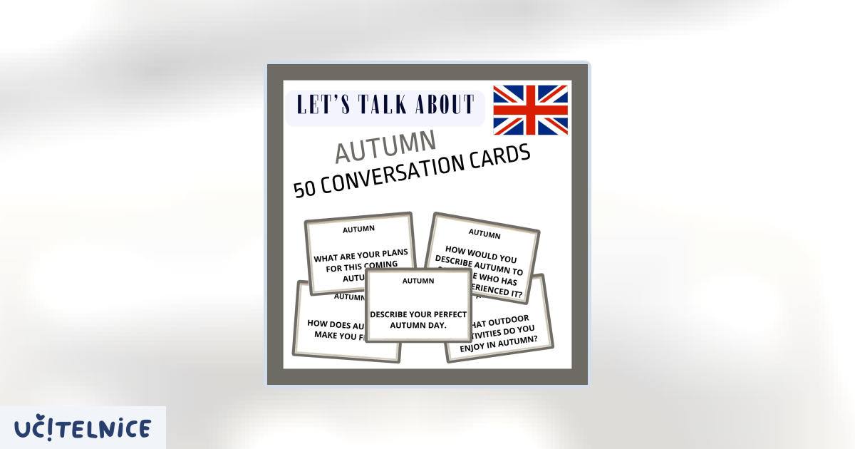 AUTUMN CONVERSATION CARDS | Učitelnice