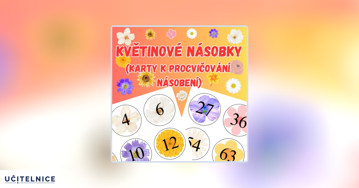 Květinové násobky | Učitelnice