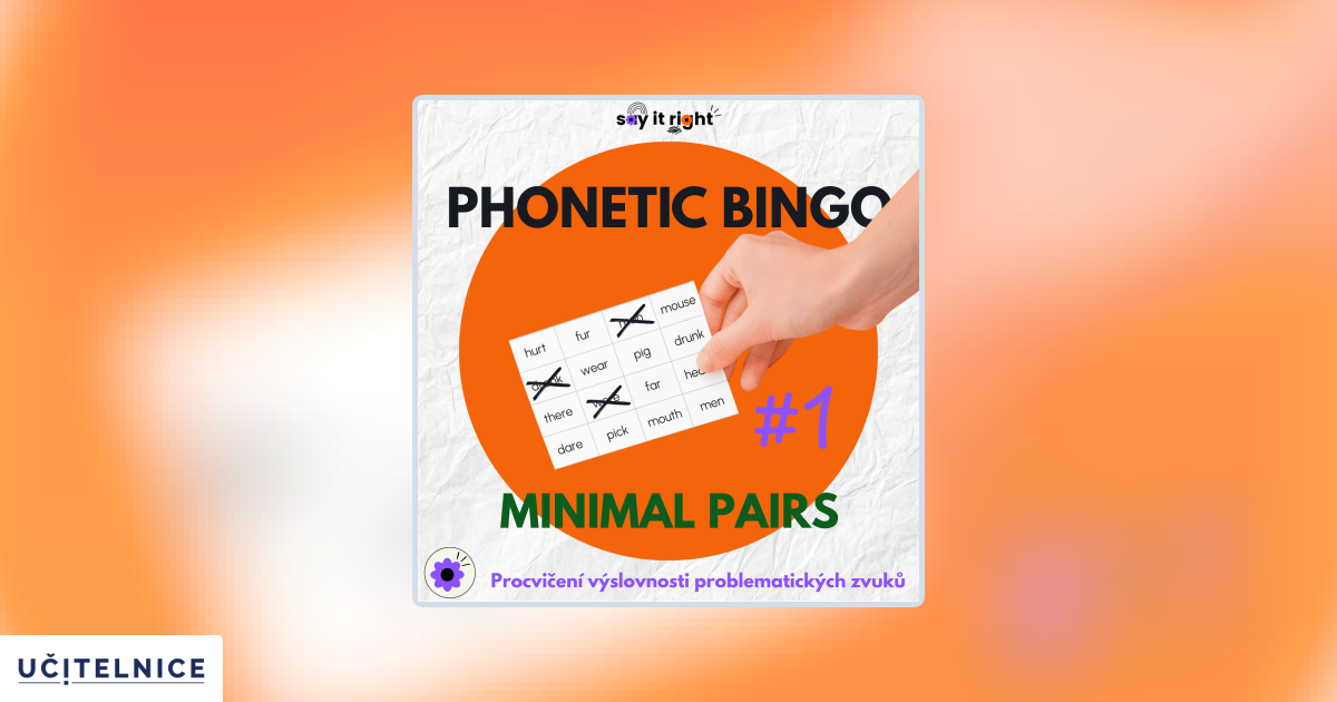 Fonetické bingo | hra k výuce výslovnosti | Učitelnice