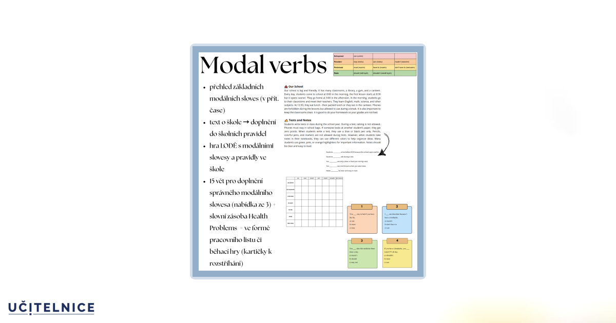 Modal Verbs Activities (reading comprehension, battleships, worksheet ...