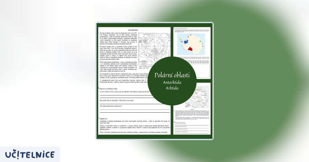 Polární oblasti (Arktida, Antarktida) | Učitelnice