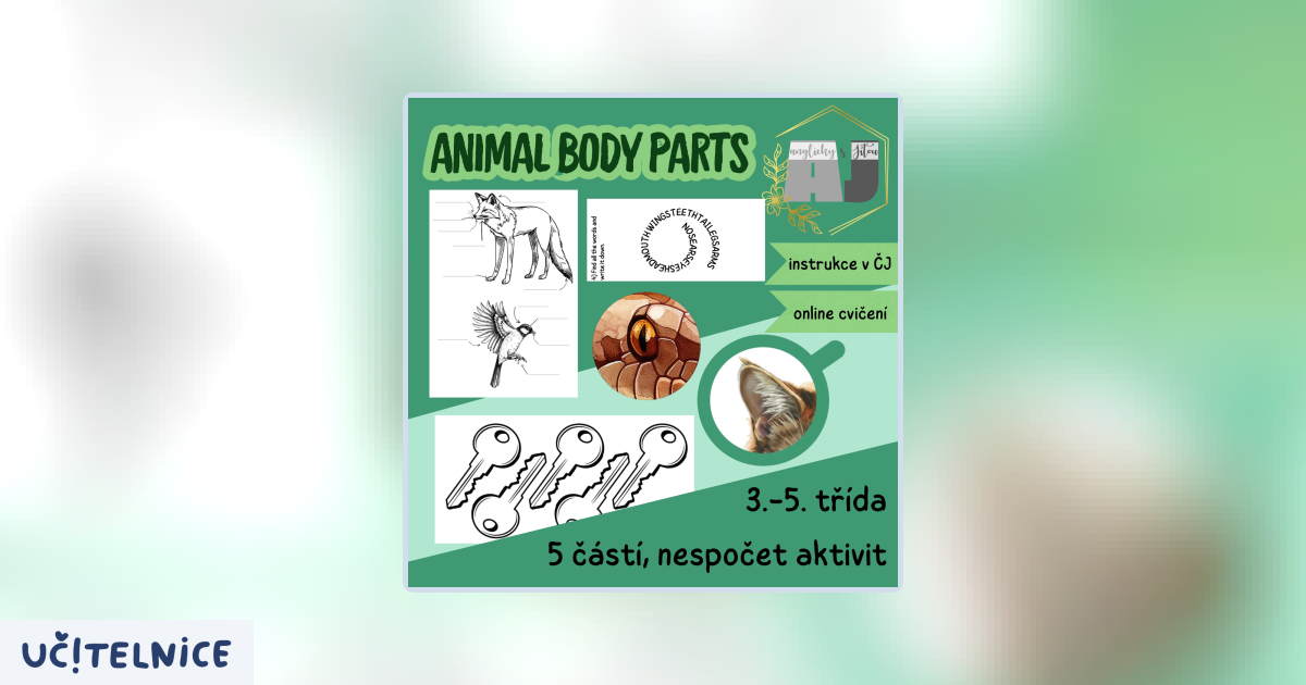 Animal body parts | Učitelnice