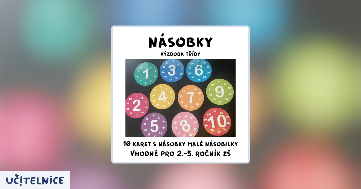 Násobky | Učitelnice