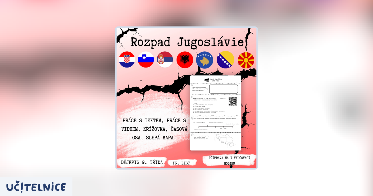 Rozpad Jugoslávie | Učitelnice