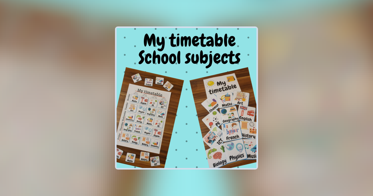 Have got - My timetable/School subjects | Učitelnice
