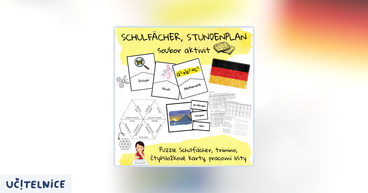 Schulfächer, Stundenplan | Učitelnice