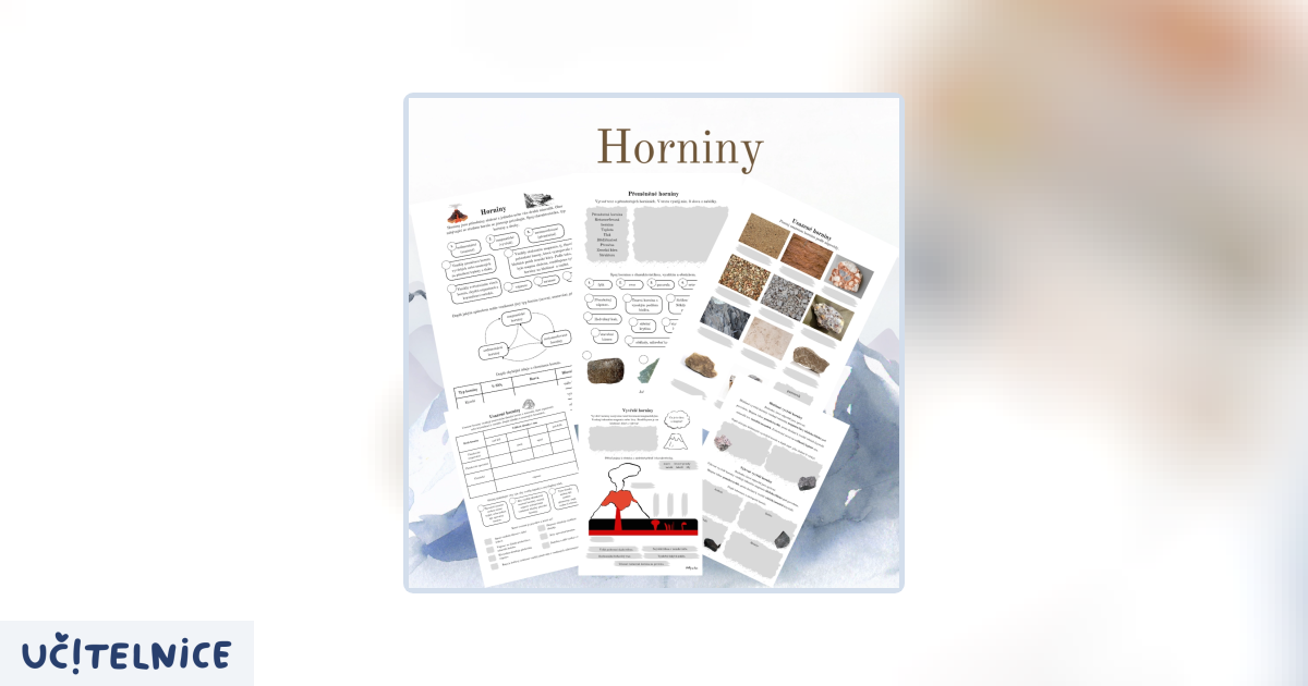 Horniny | Učitelnice