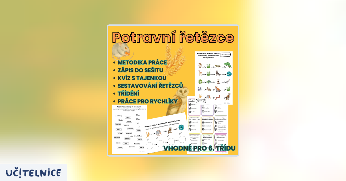 Potravní řetězce | Učitelnice