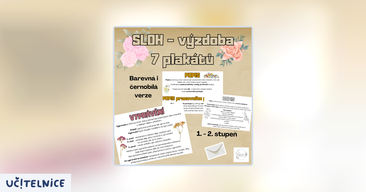 SLOH - výzdoba třídy | Učitelnice