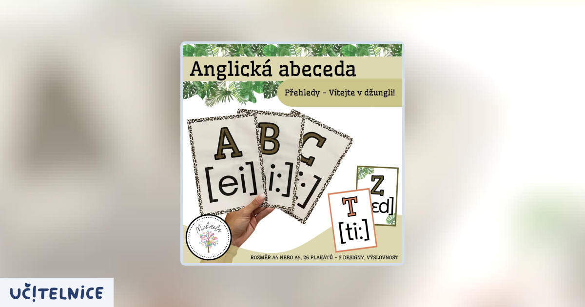 Anglická abeceda | Učitelnice