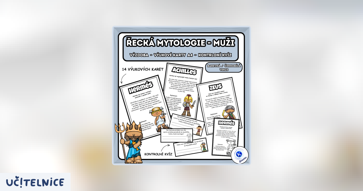 Řecká mytologie - poznej bohy a hrdiny Řecka | Učitelnice