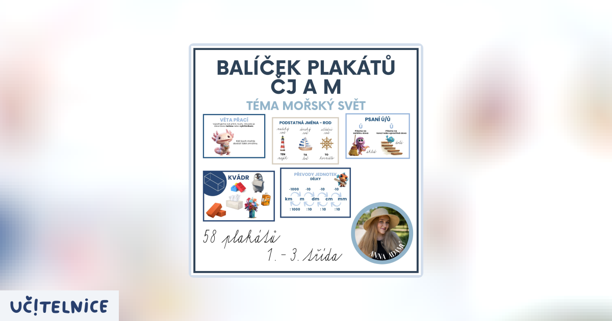 Balíček český jazyk a matematika - mořský svět | Učitelnice