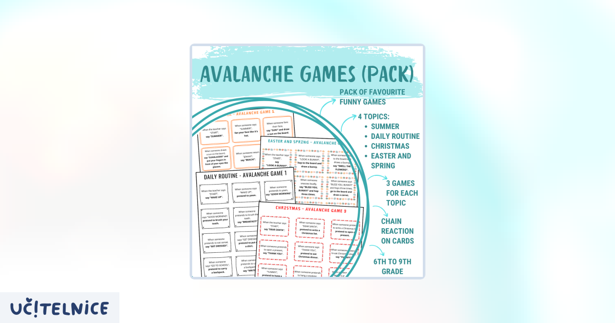 Avalanche games (pack) - 2. stupeň | Učitelnice
