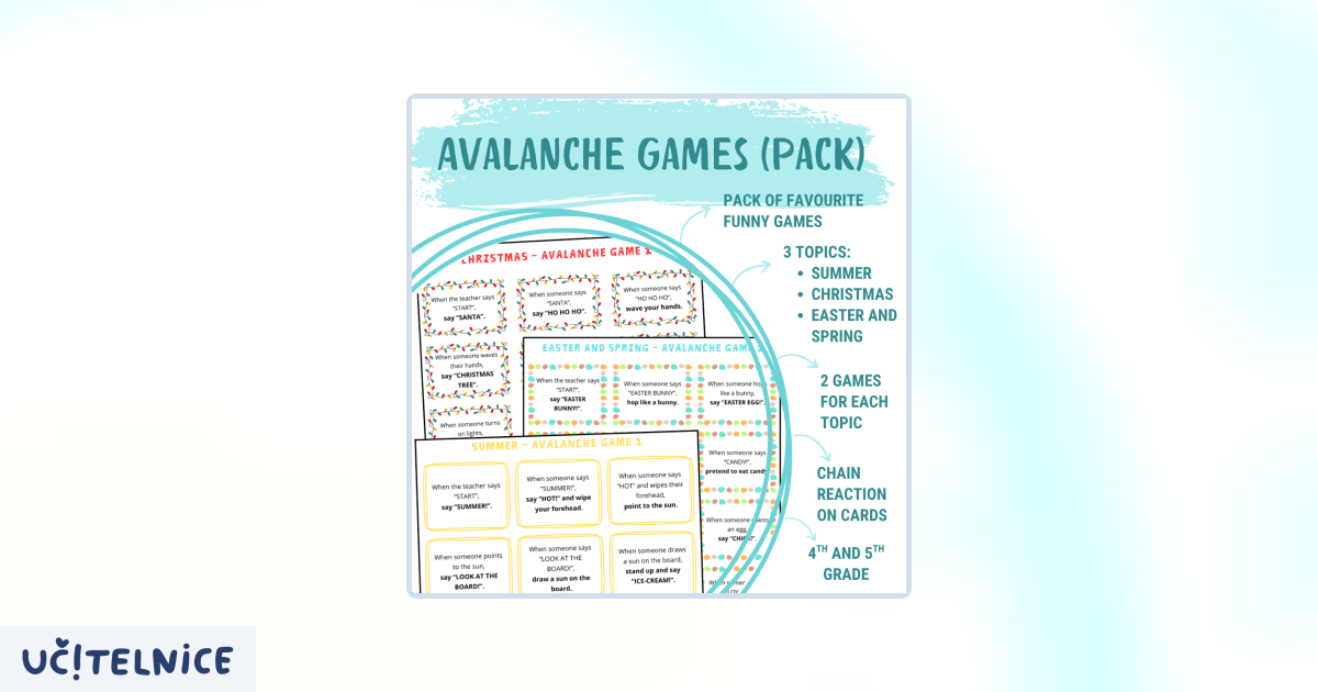 Avalanche games (pack) - 1. stupeň | Učitelnice