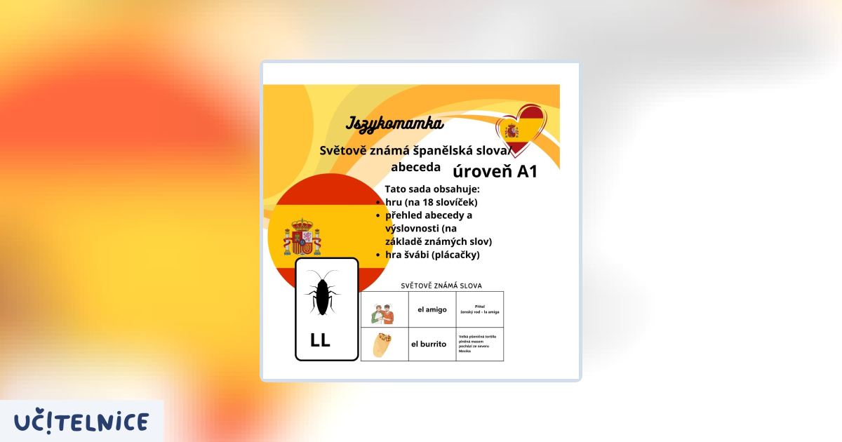 Světově známá slova ve španělštině/abeceda | Učitelnice