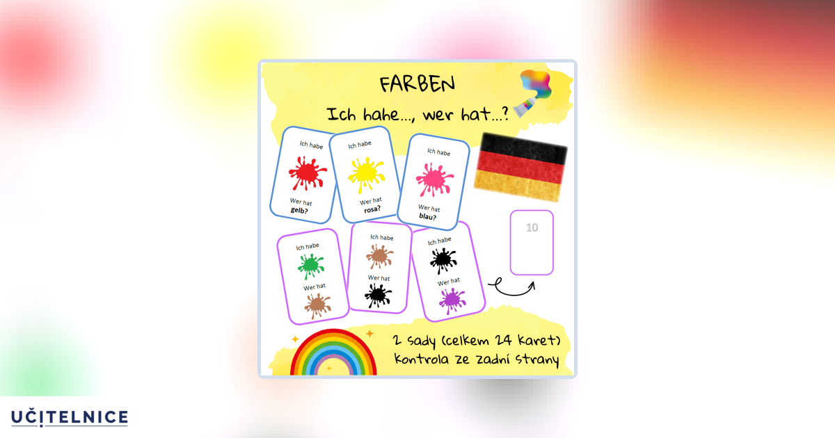 Farben - Ich habe ..., wer hat...? | Učitelnice