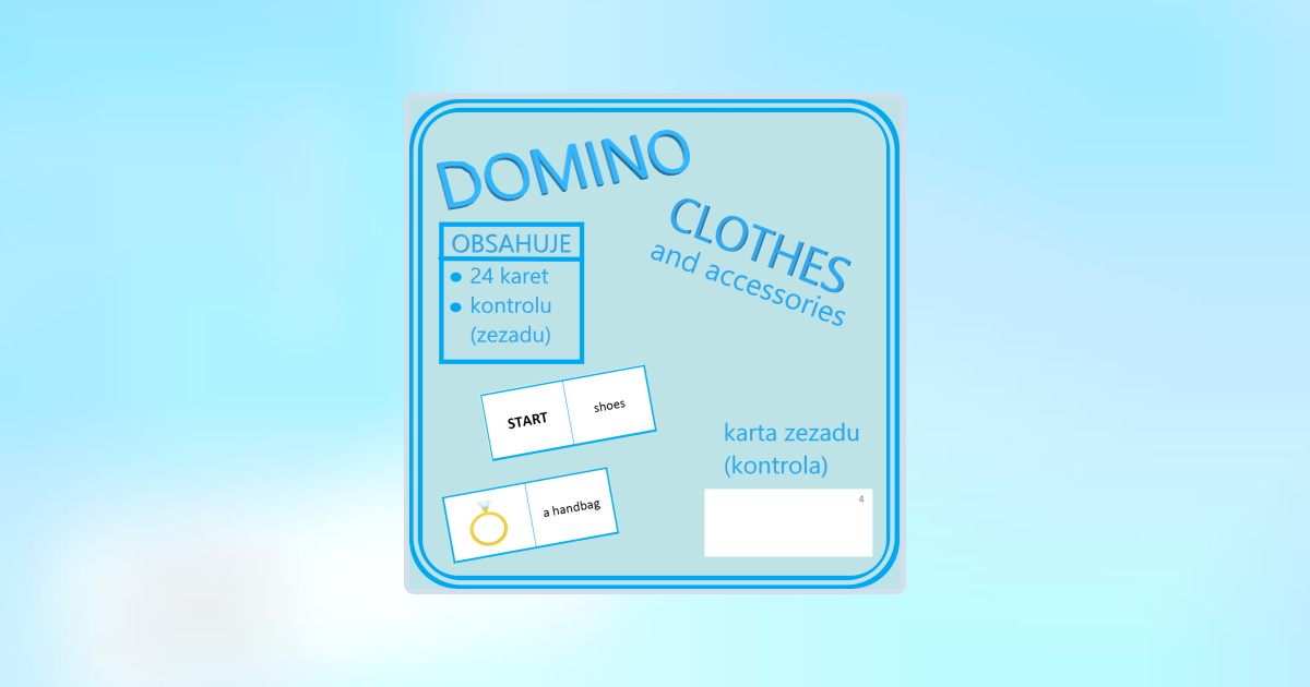 Domino - clothes (and accessories) | Učitelnice