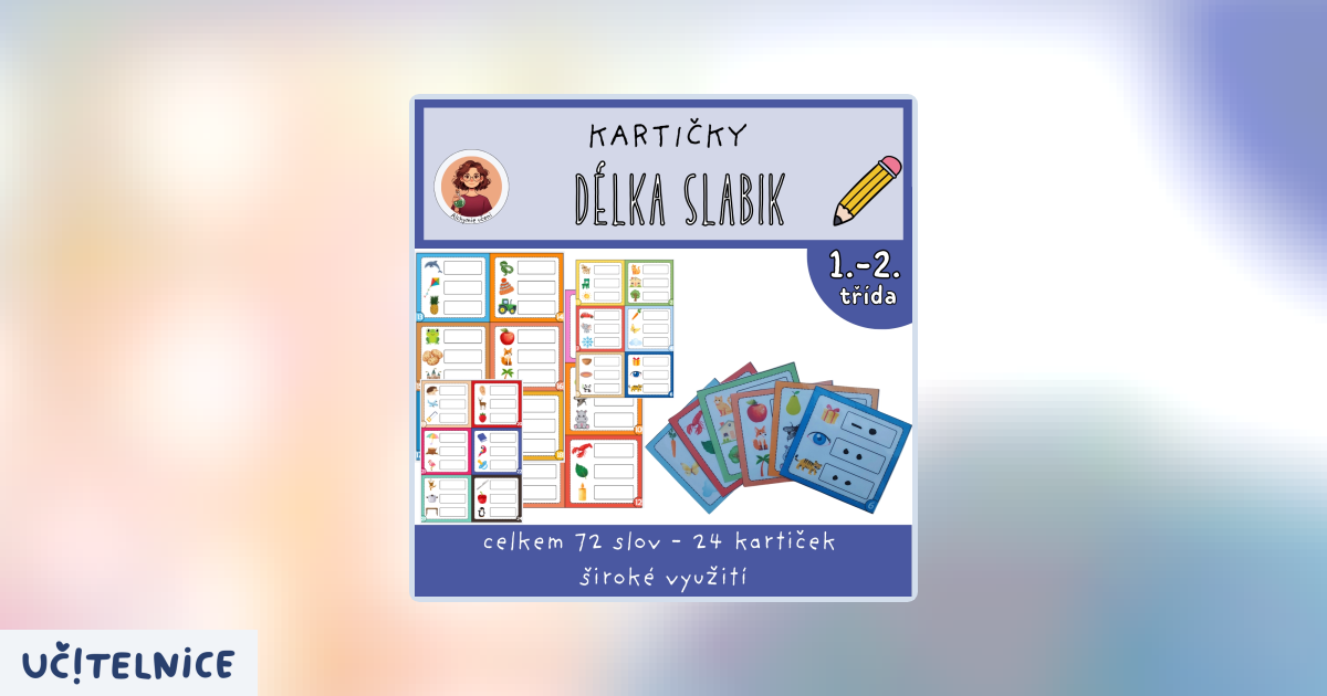 Délka slabik - kartičky | Učitelnice