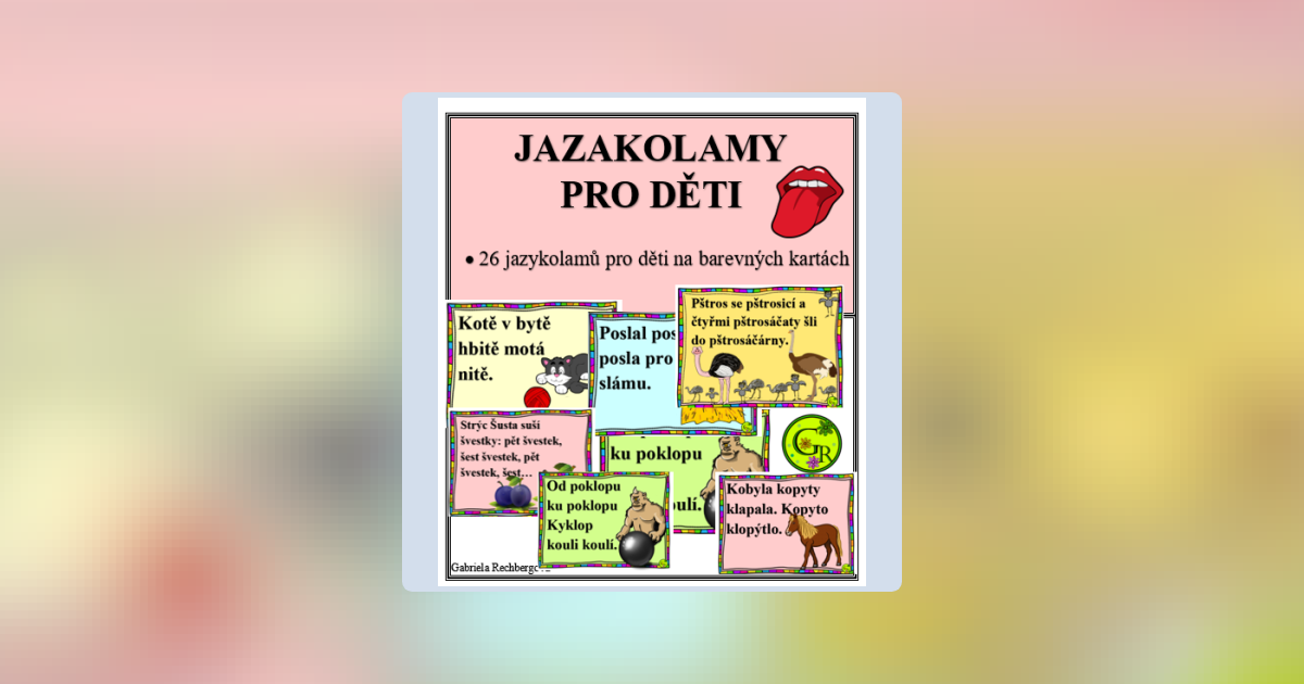 Jazykolamy pro děti | Učitelnice