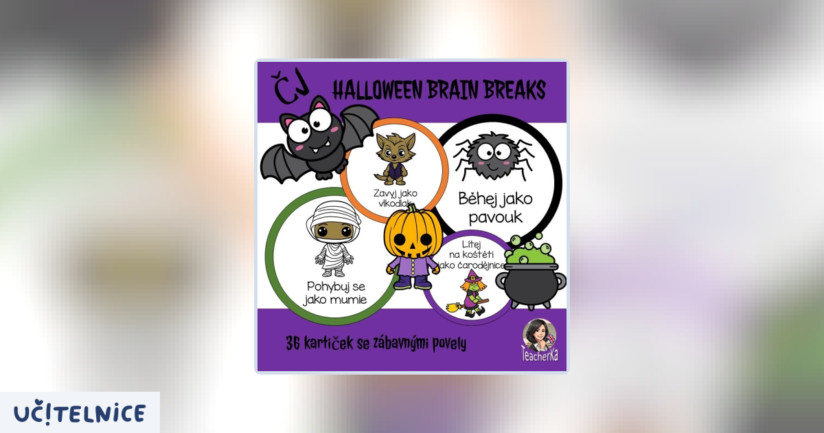 Halloween BRAIN BREAKS - česká verze | Učitelnice