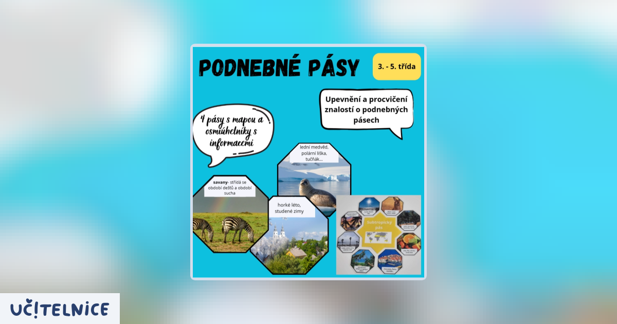 Podnebné pásy | Učitelnice