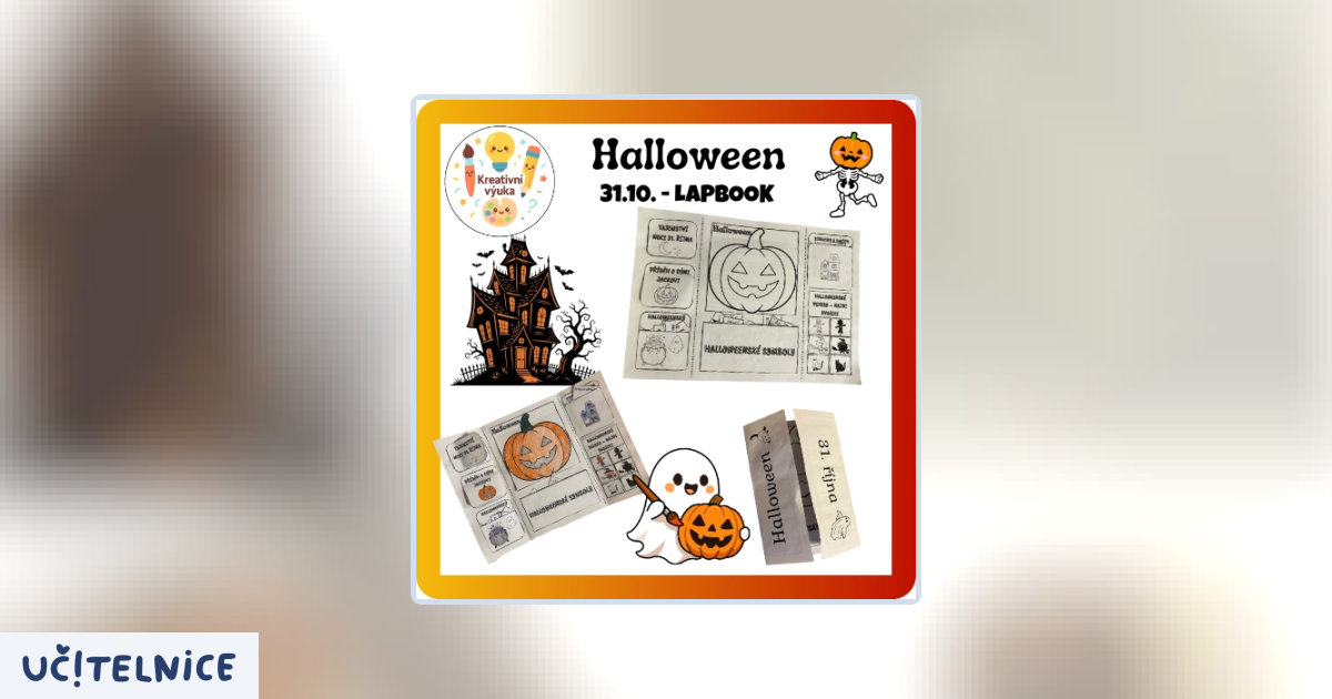 HALLOWEEN - LAPBOOK | Učitelnice