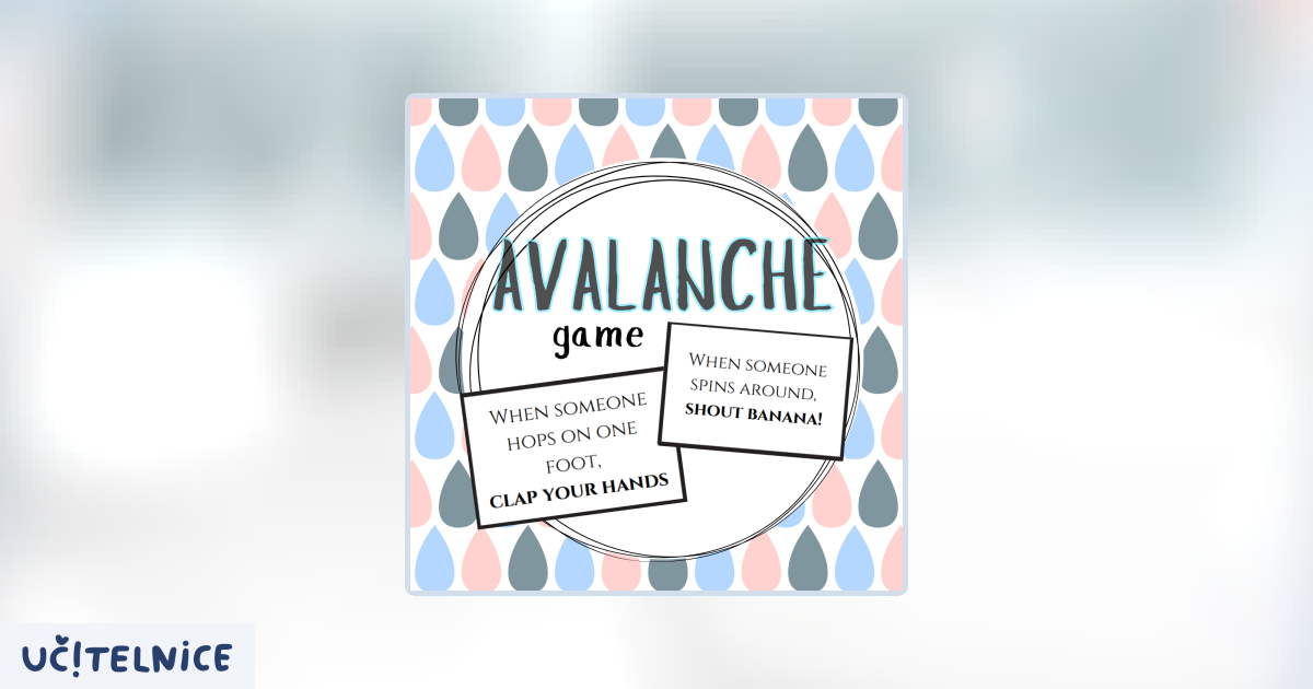Avalanche - classroom fun game | Učitelnice
