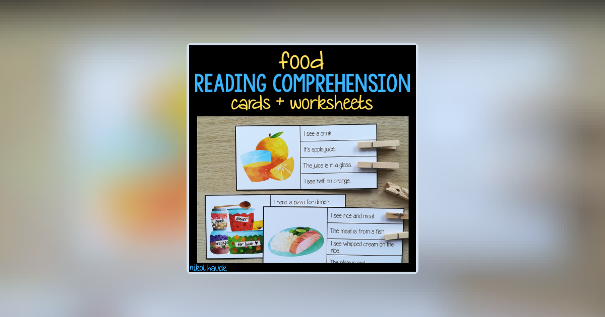 FOOD: PICTURE AND READING COMPREHENSION | Učitelnice