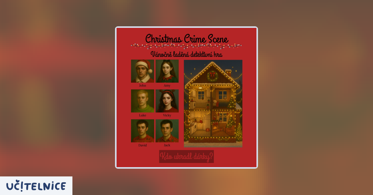 Christmas - Crime scene | Učitelnice
