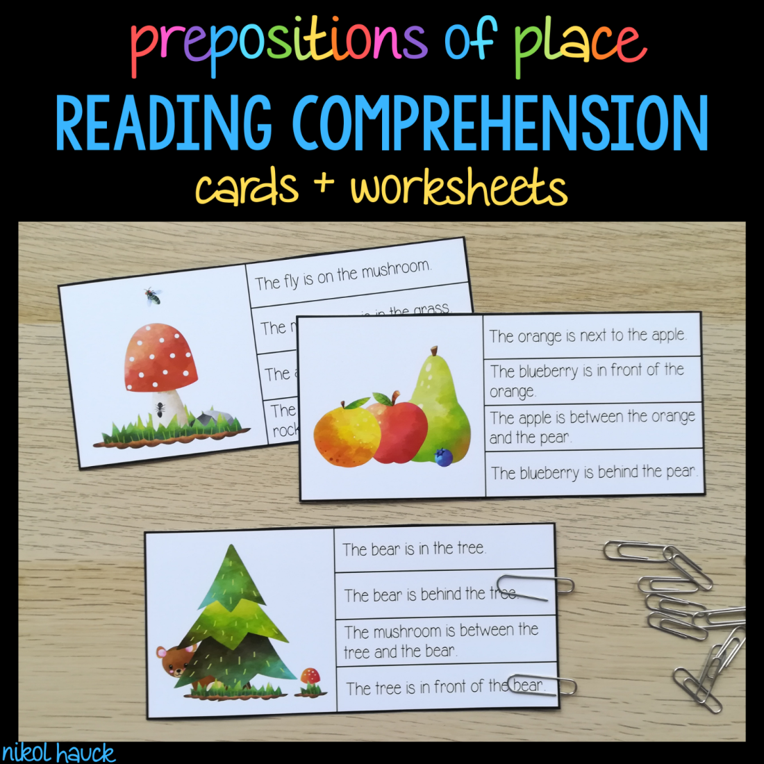 PREPOSITIONS: PICTURE AND READING COMPREHENSION (PŘEDLOŽKY) | Učitelnice
