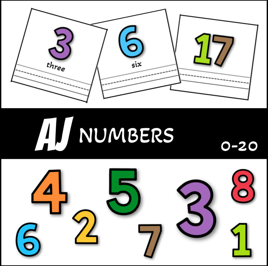 AJ - numbers, čísla (opis, překlad, slovíčka) | Učitelnice