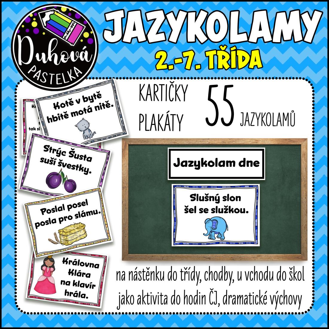 JAZYKOLAMY - plakáty a kartičky | Učitelnice