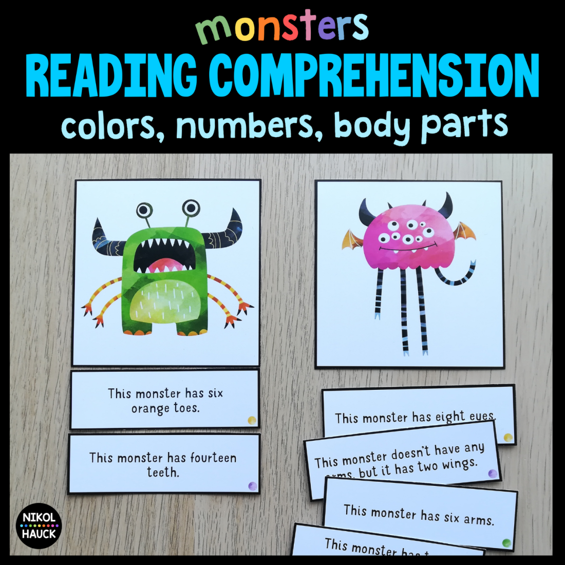 Materiál - MONSTERS: PICTURE AND READING COMPREHENSION