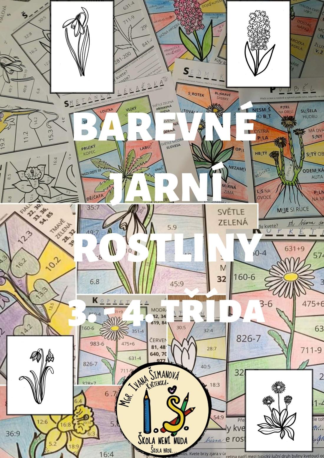 Barevné jarní rostliny 3. - 4. třída | Učitelnice