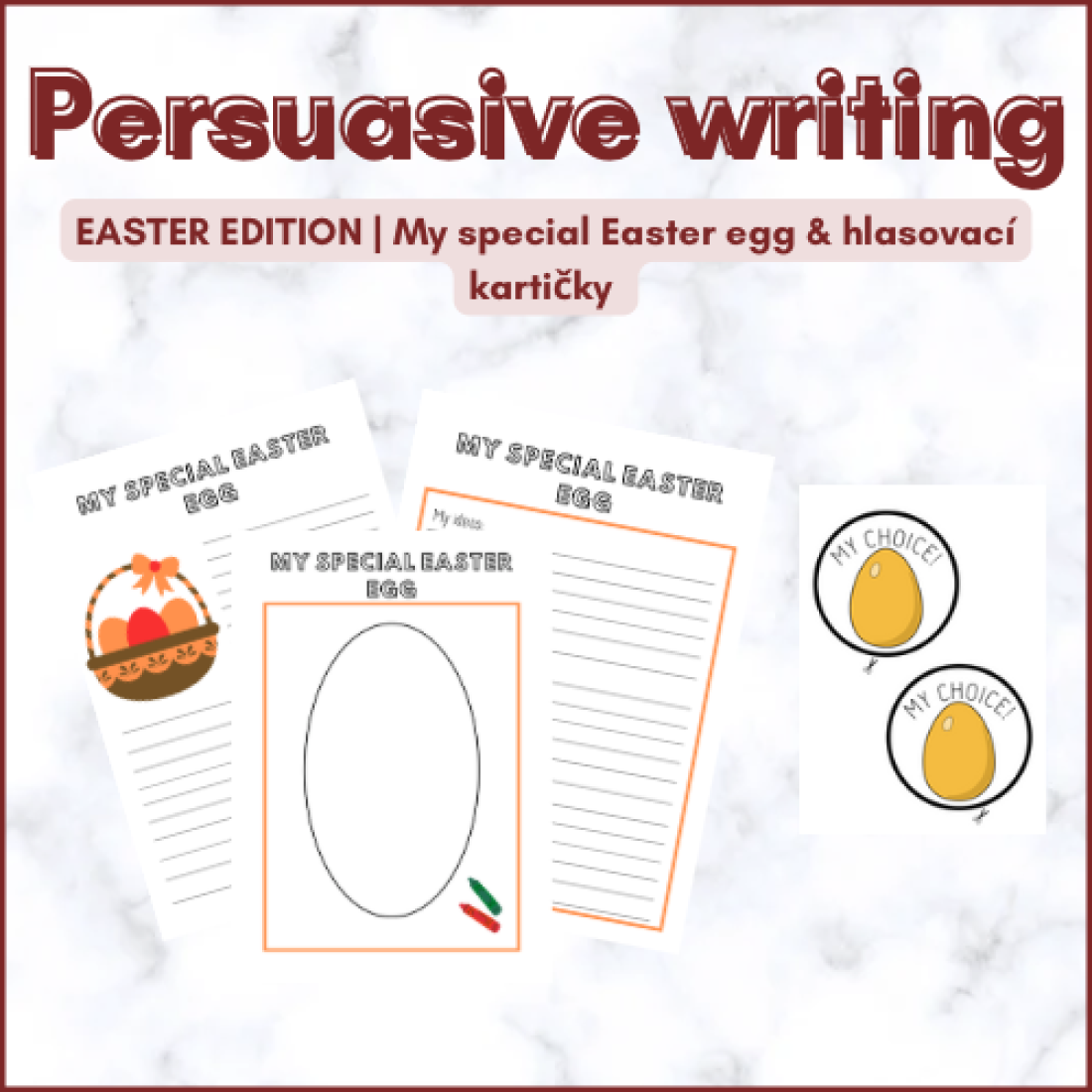 Materiál - Persuasive writing | Easter edition | 2.stupeň ZŠ