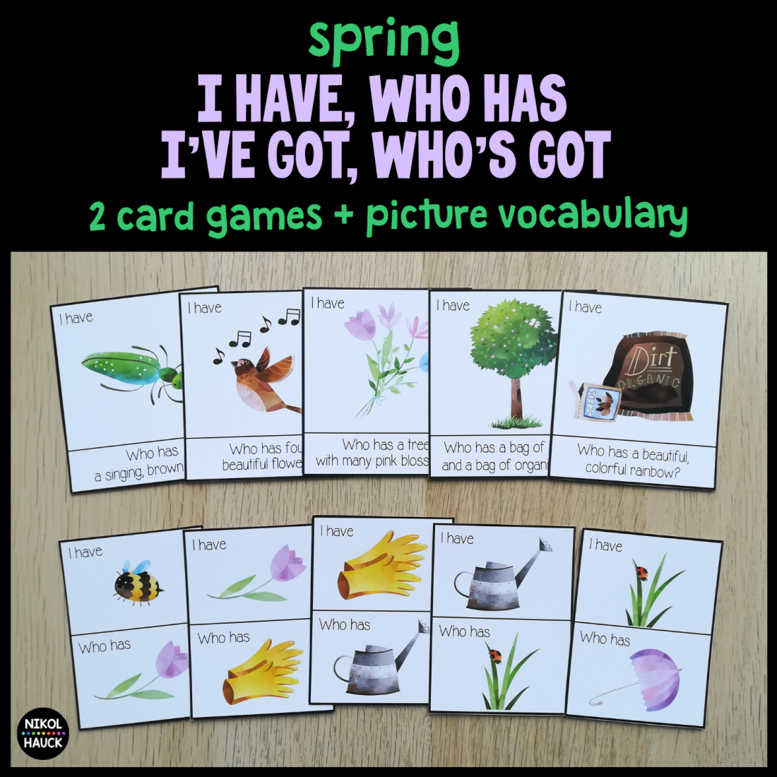 I HAVE, WHO HAS - SPRING | Učitelnice