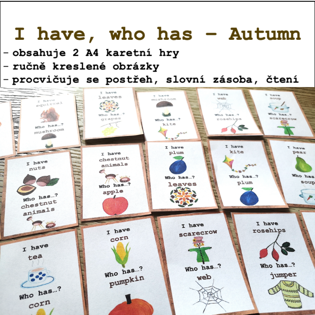 I have, who has - Autumn | Učitelnice