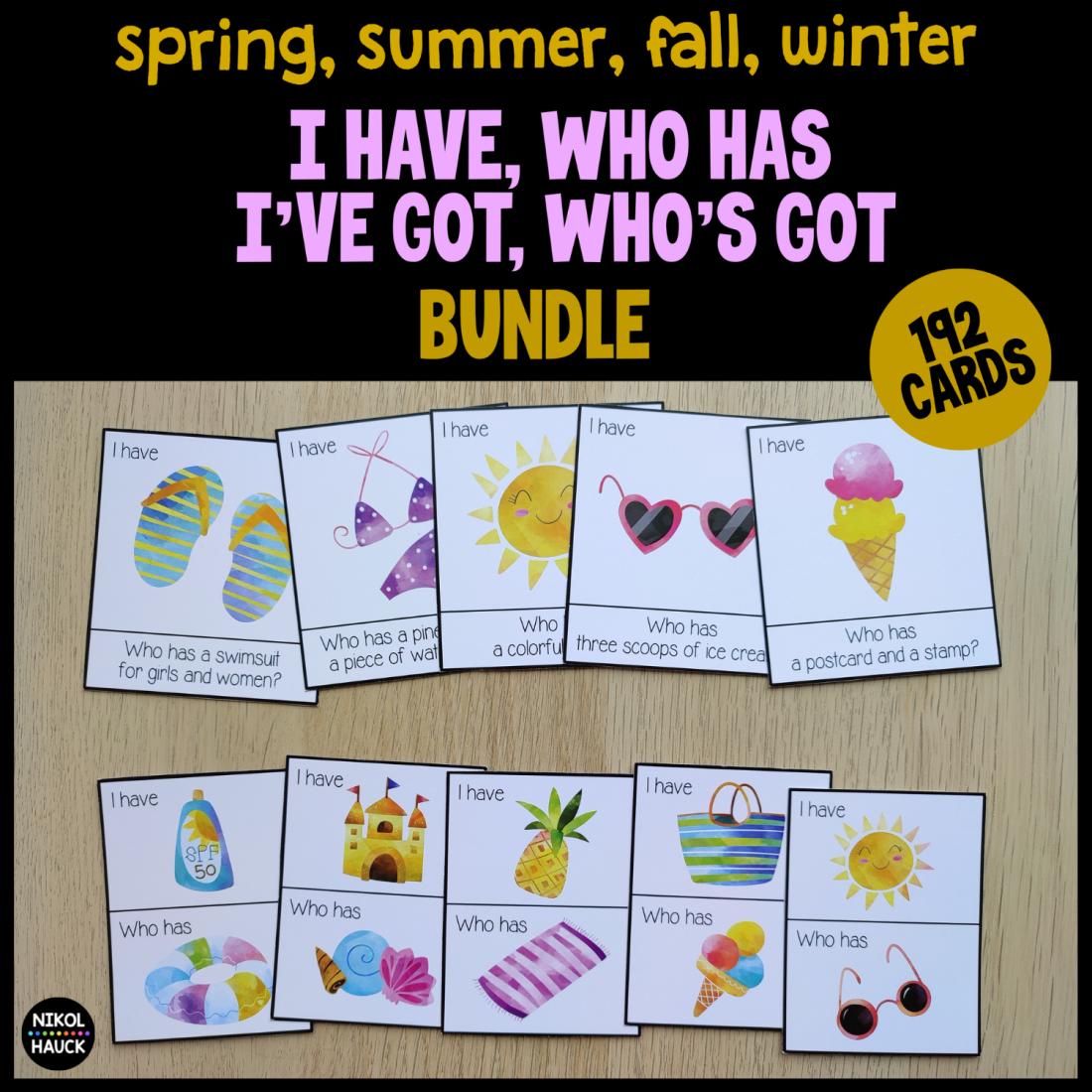 I HAVE, WHO HAS - BUNDLE | Učitelnice