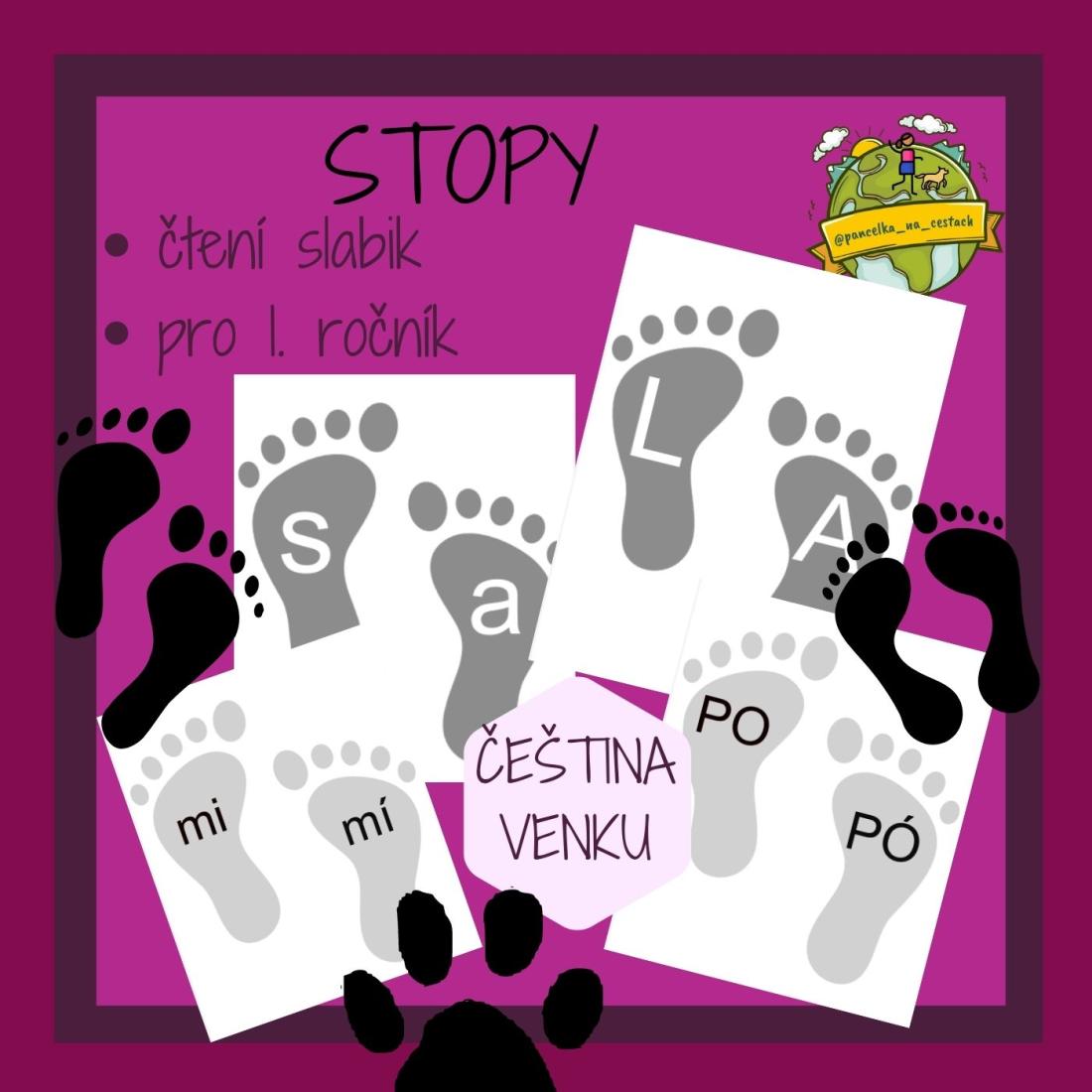 ??STOPY - první čtení slabik | Učitelnice
