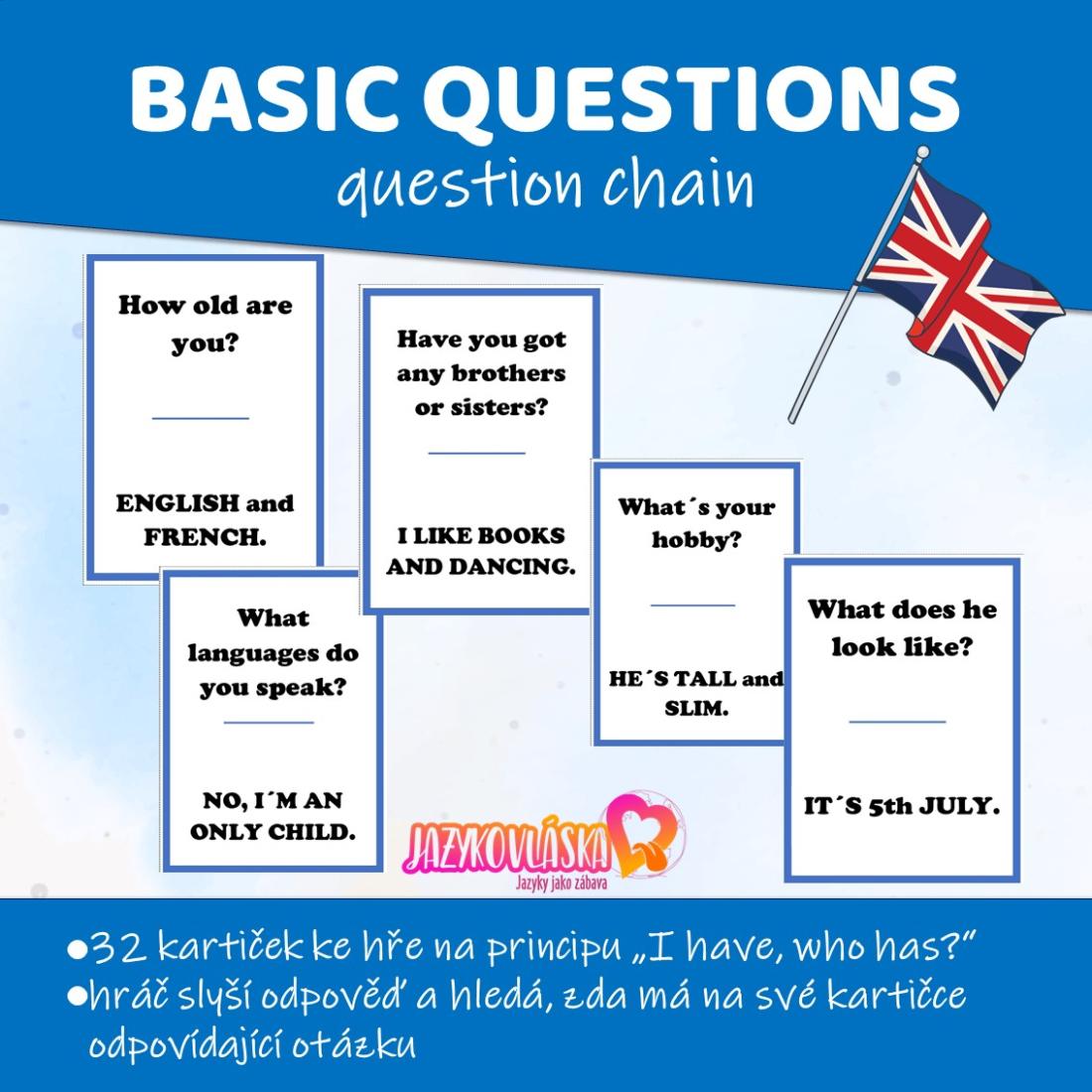 Basic questions - question chain | Učitelnice
