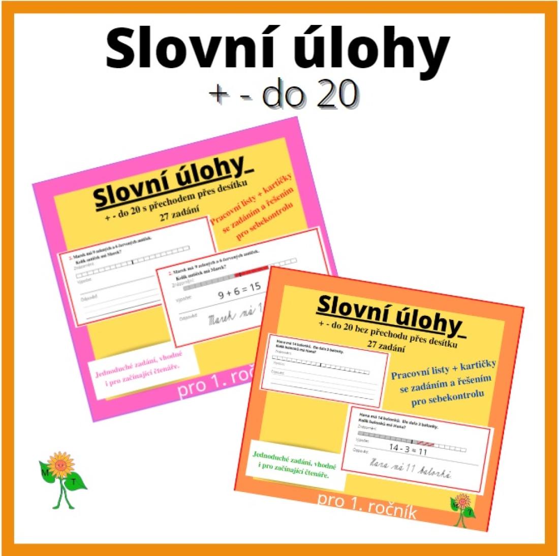 Slovní úlohy do 20 | Učitelnice