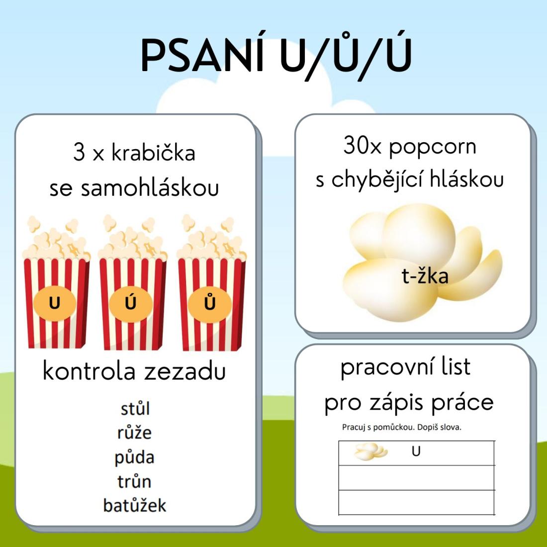 Psaní u/ů/ú | Učitelnice