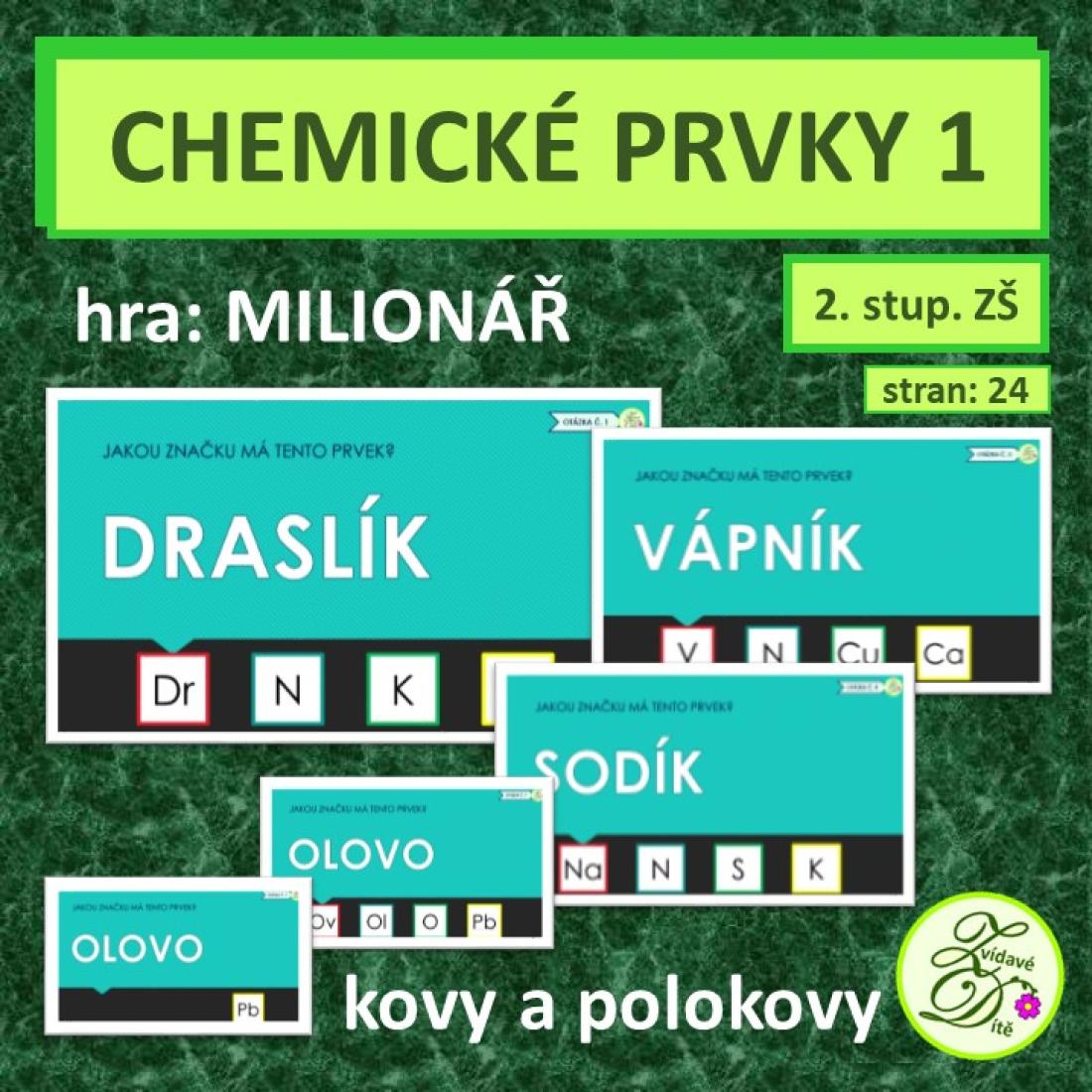 Chemické prvky 1 | Učitelnice