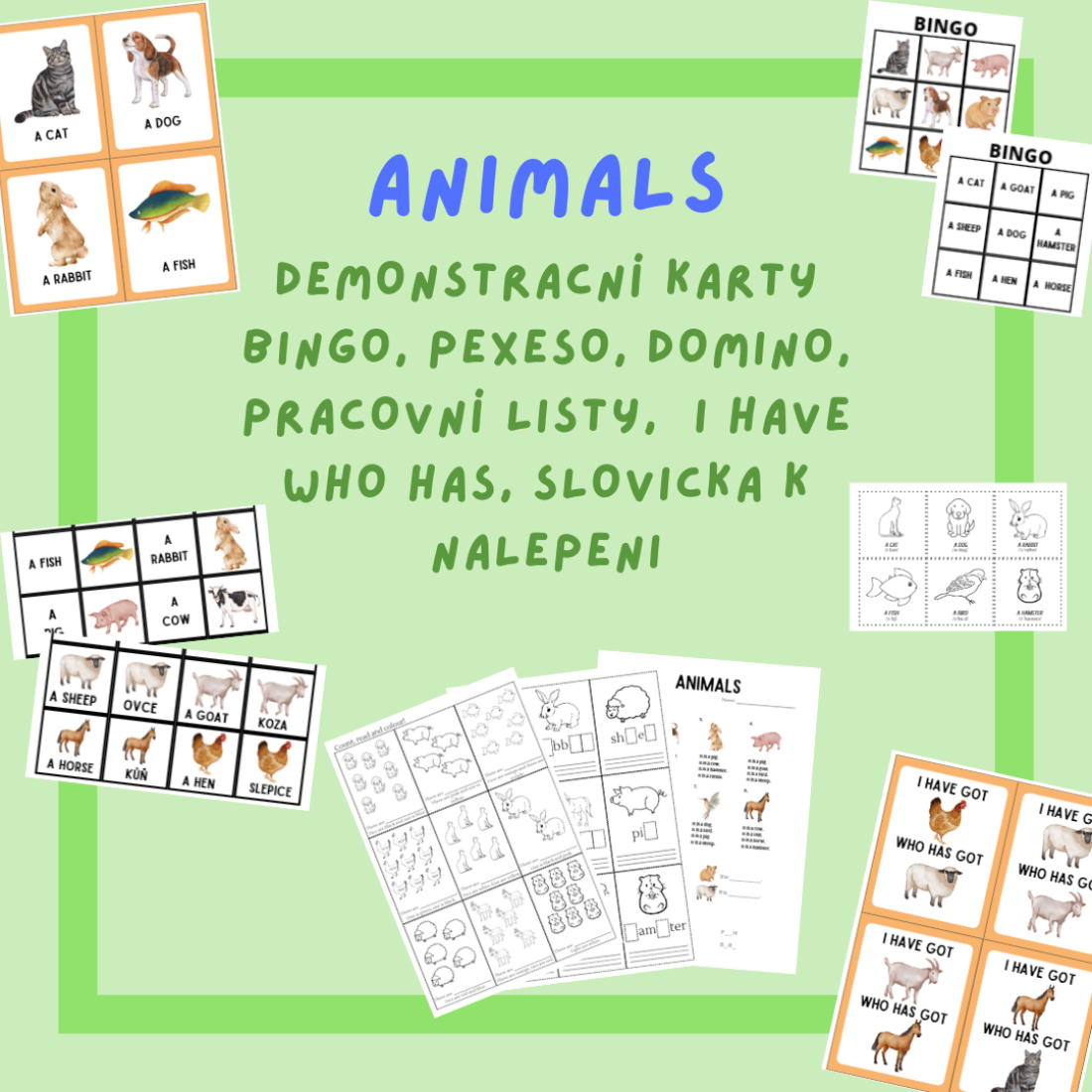 Materiál - Animals - velký soubor
