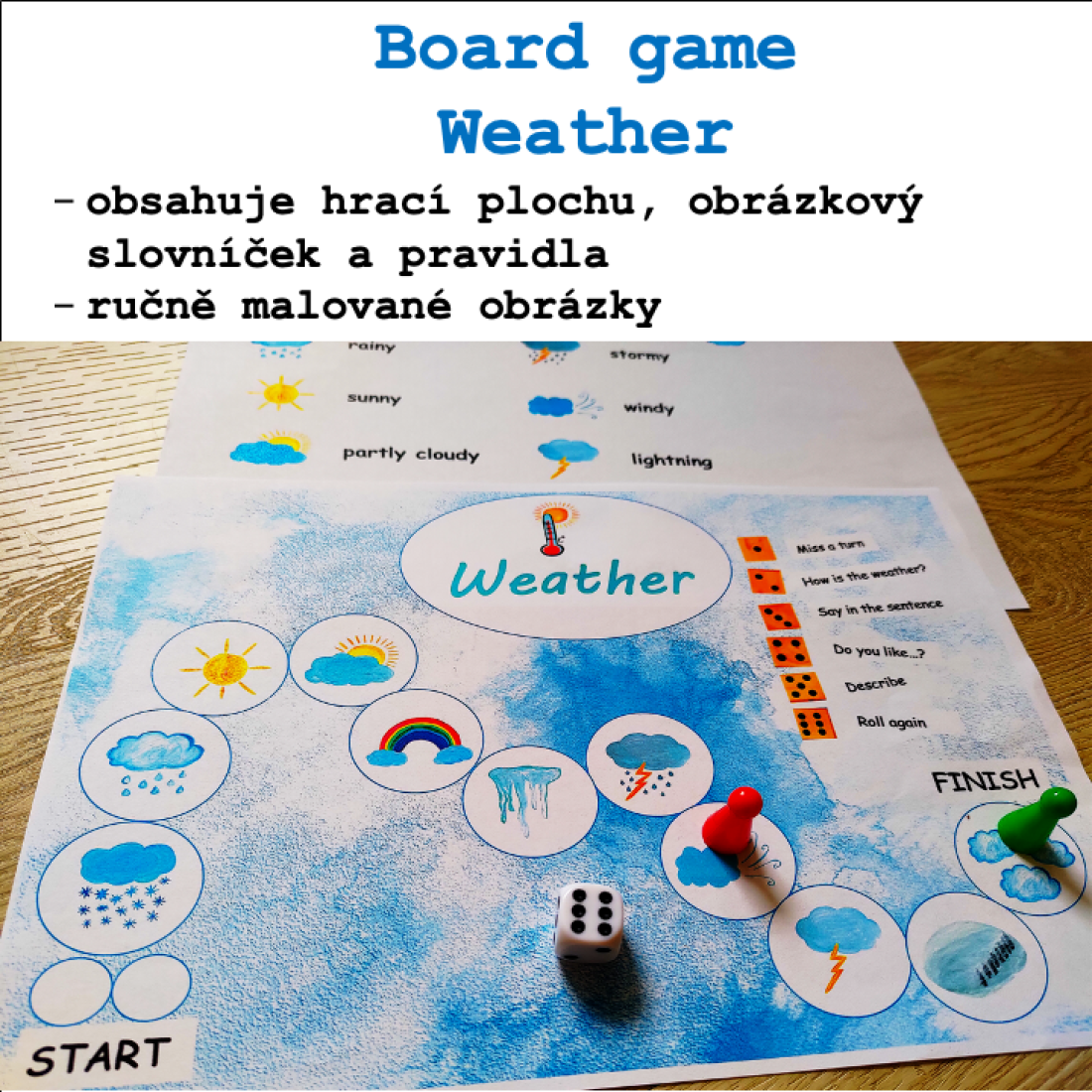 Board game - Weather | Učitelnice