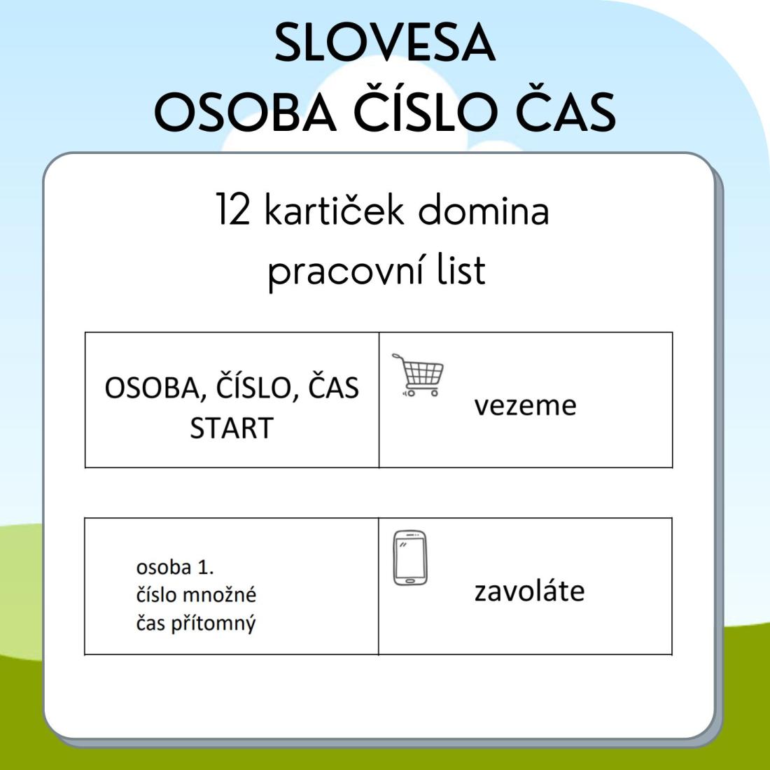 Slovesa - osoba, číslo, čas | Učitelnice
