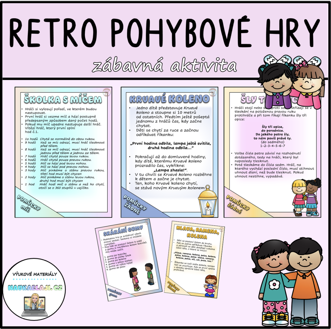 POHYBOVÉ RETRO HRY | Učitelnice