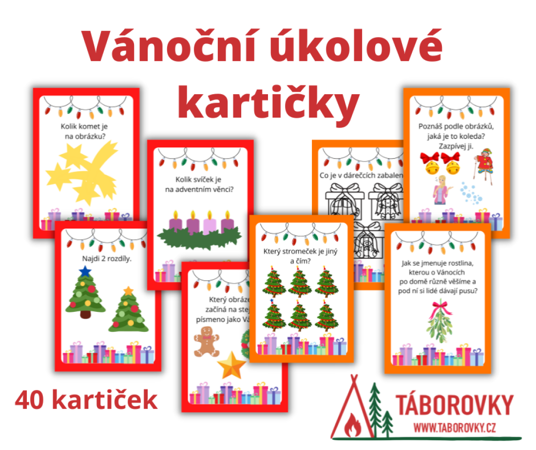 Vánoční úkolové kartičky | Učitelnice