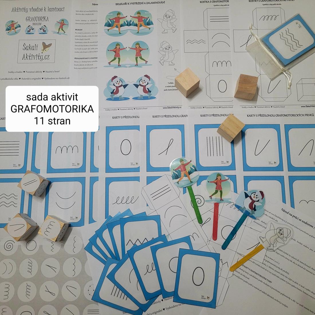 Sada aktivit - BRUSLENÍ - GRAFOMOTORIKA | Učitelnice