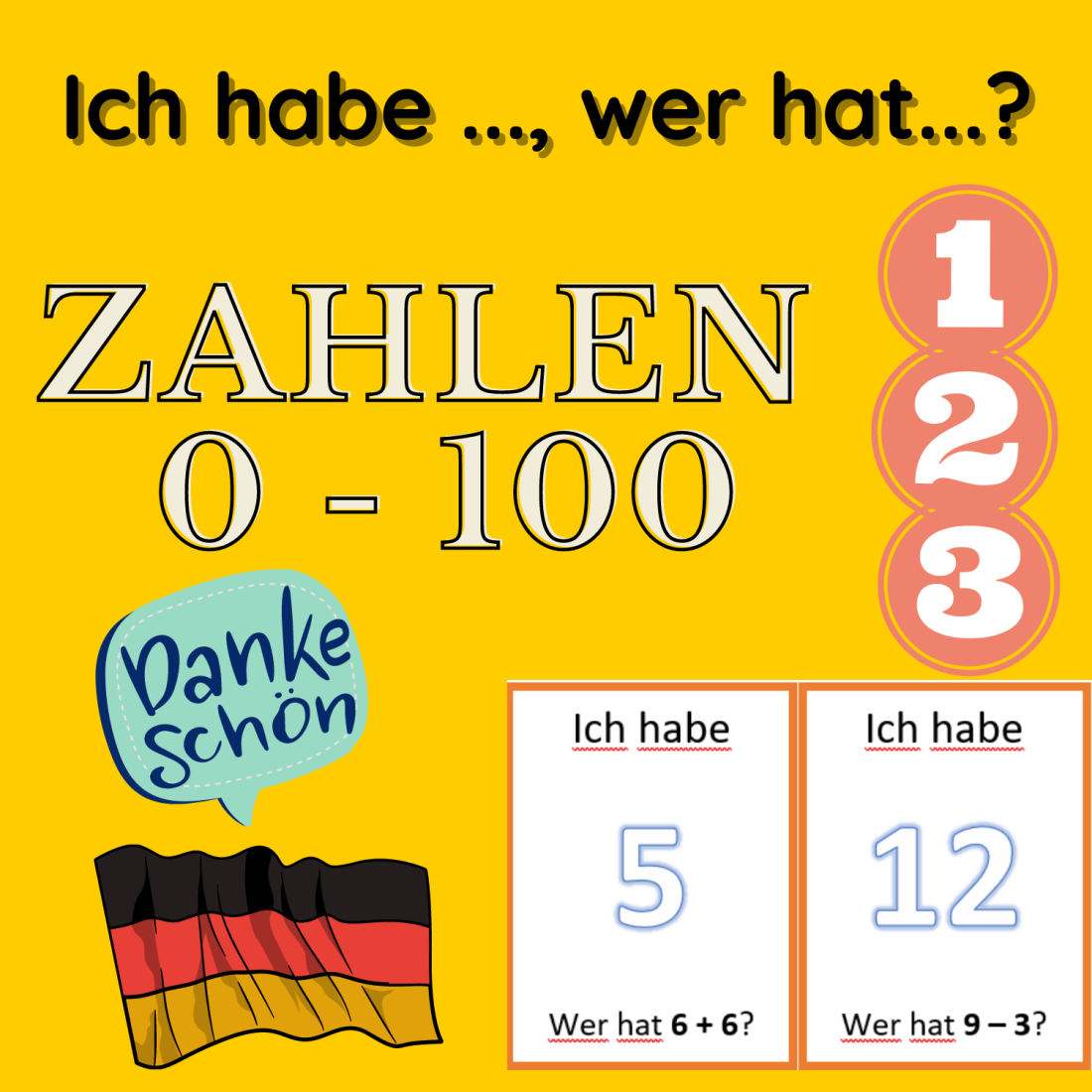 ICH HABE ..., WER HAT ...? (ZAHLEN 0 - 100) | Učitelnice
